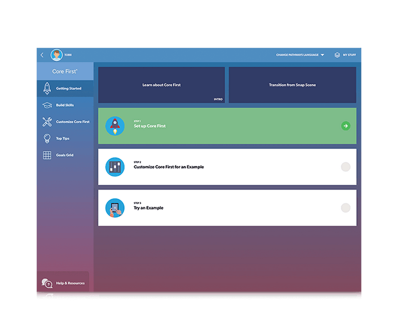 Pathways for Core First - Tobii Dynavox US